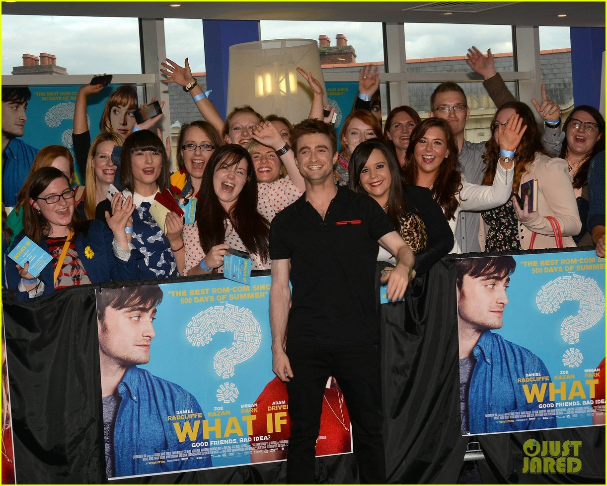 Daniel Radcliffe Hangs Out with Fans at 'What If' Dublin Premiere ...
