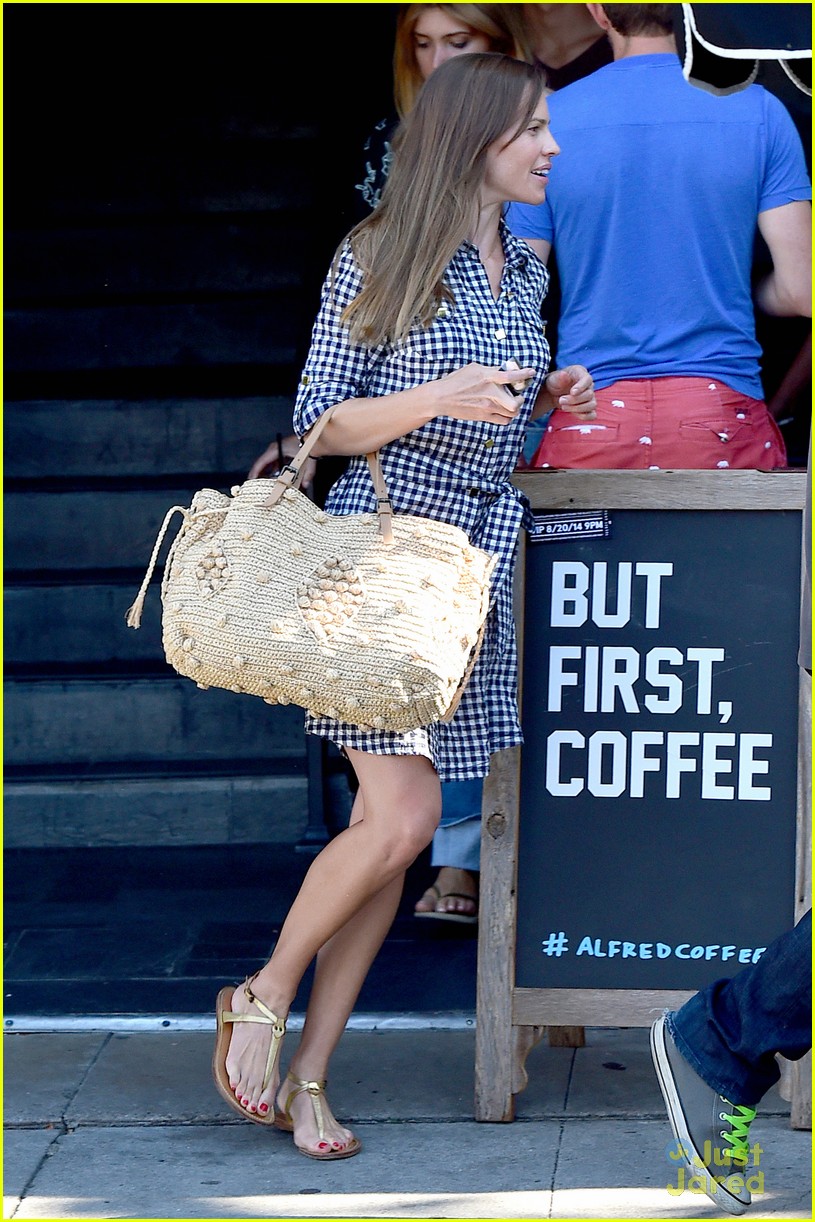 Hilary Swank Follows the Saying 'But First Coffee': Photo 3179997 ...