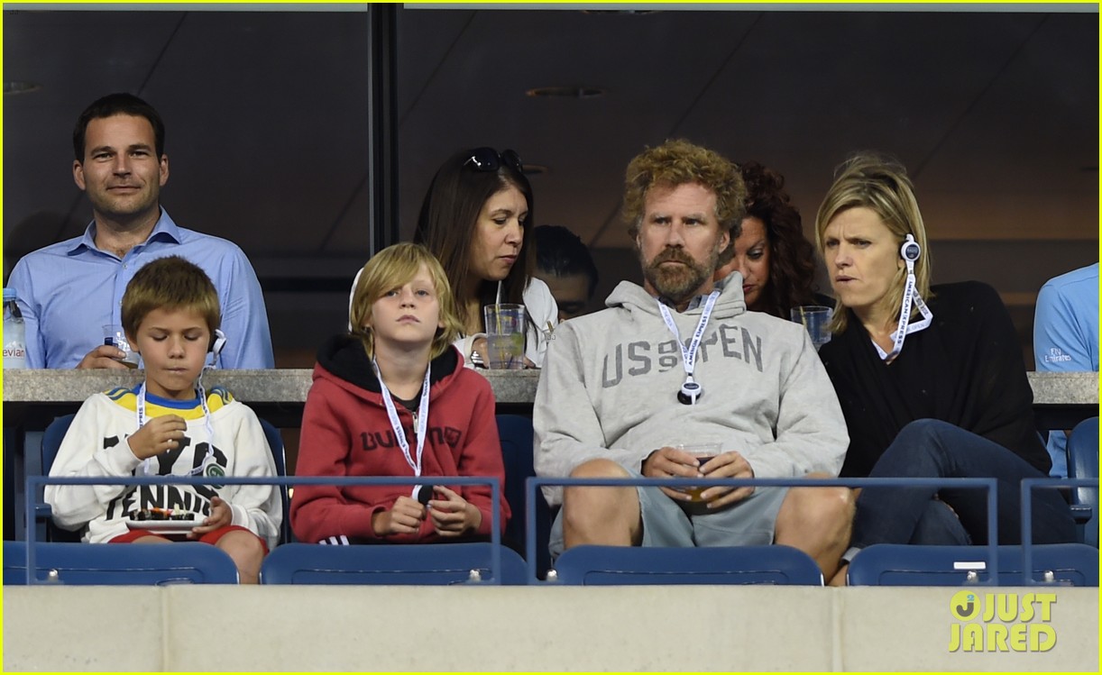 Will Ferrell Brings His Bushy Beard & Family to the U.S. Open: Photo ...