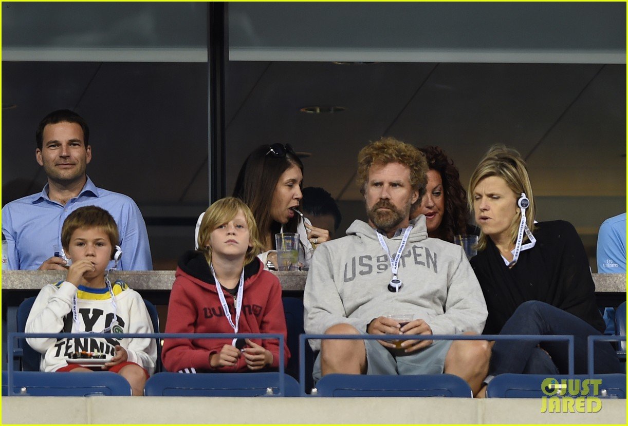 Will Ferrell Brings His Bushy Beard & Family to the U.S. Open: Photo ...