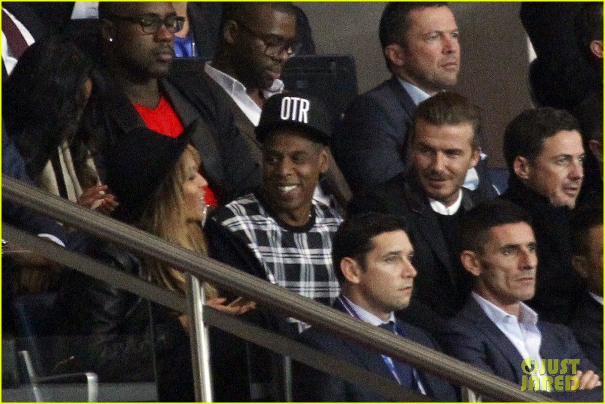 Beyonce & Jay Z Catch Soccer Game With David Beckham: Photo 3208200 ...