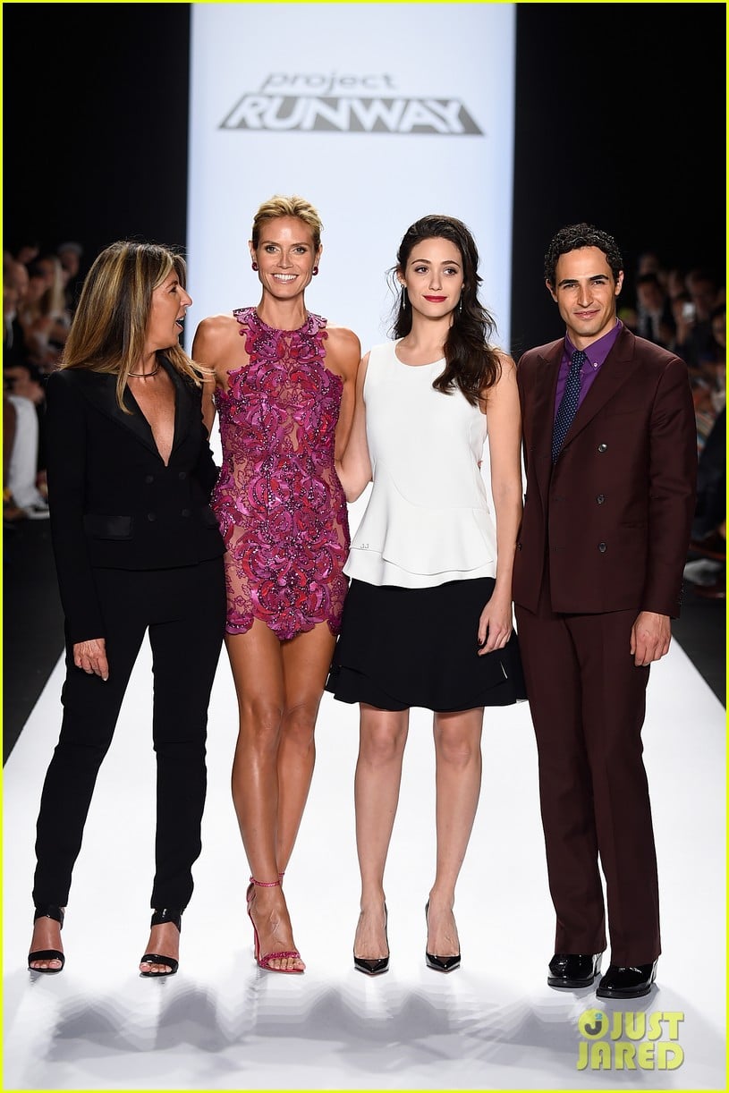 Heidi Klum Dumps Ice on Tim Gunn at 'Project Runway' Fashion Show ...