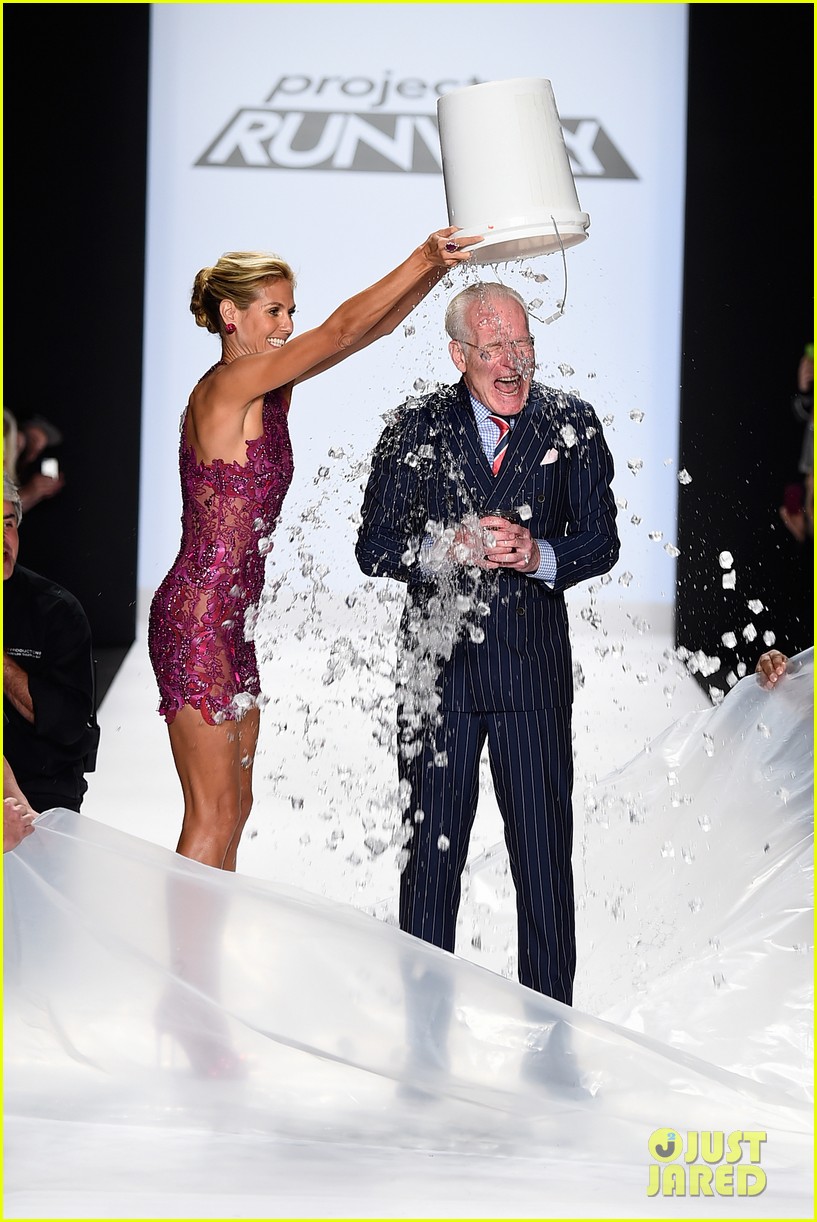 Heidi Klum Dumps Ice on Tim Gunn at 'Project Runway' Fashion Show ...