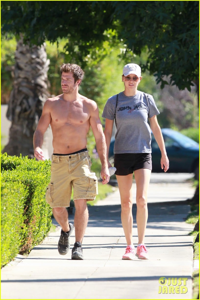 Adrianne Palicki & Shirtless Fiance Jackson Spidell Go Hiking!: Photo ...