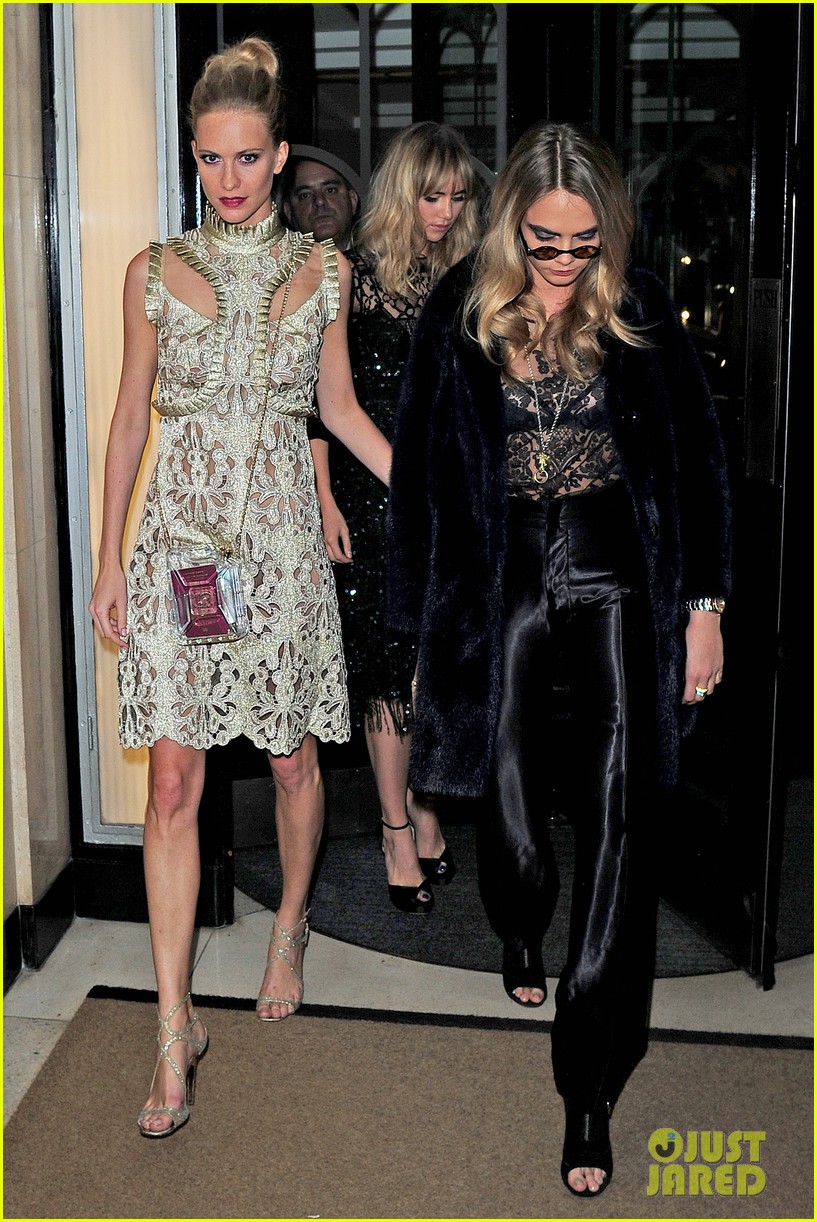 Suki Waterhouse & Cara Delevingne Party with Poppy Delevingne in London ...