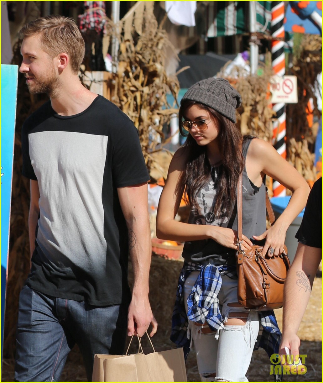 Calvin Harris & Girlfriend Aarika Wolf Prep For Halloween at Pumpkin ...