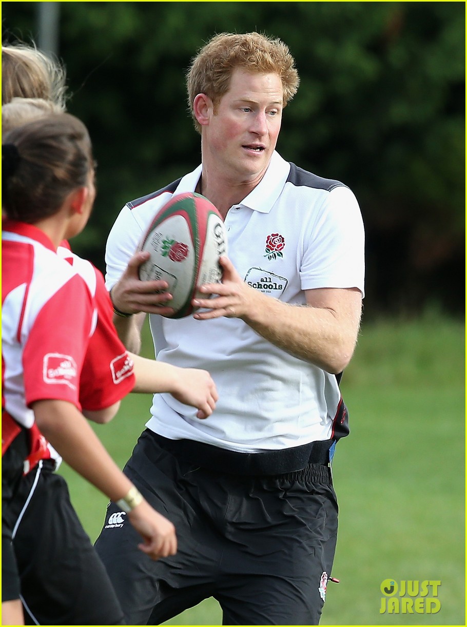 Prince Harry Gets Tackled By a Young Female During a Rugby Game!: Photo ...