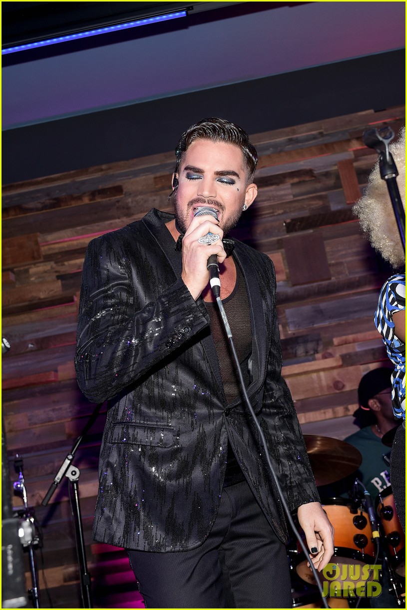 Adam Lambert Brings the Entertainment to Matthew Morrison's Halloween ...