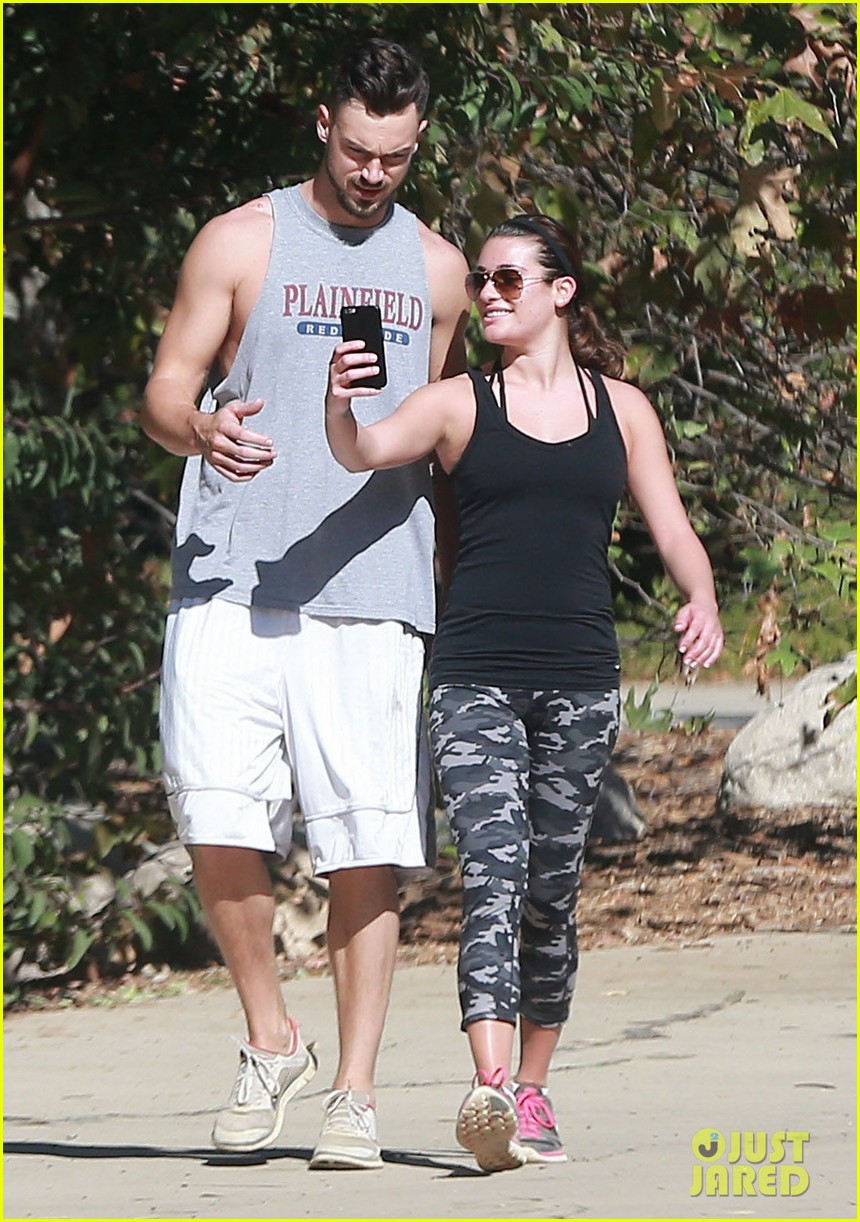Lea Michele & Matthew Paetz Keep Each Other Happy on a Hike: Photo ...