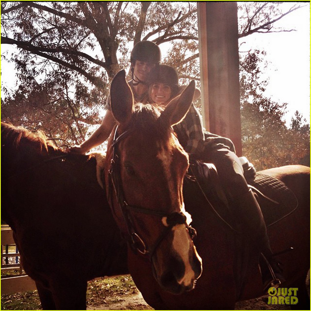 Ian Somerhalder & Nikki Reed Make It Romantic By Horseback Riding ...