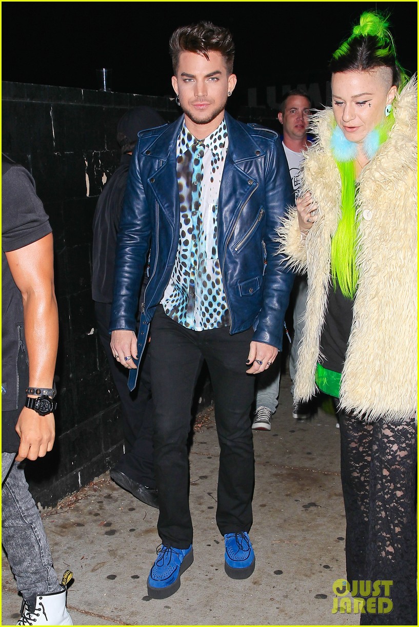 Adam Lambert Licks a Blow Up Doll at Miley Cyrus' 22nd Birthday Party ...