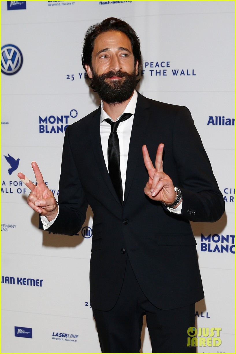Adrien Brody Brings His Dad Along to Celebrate the Fall of the Berlin ...