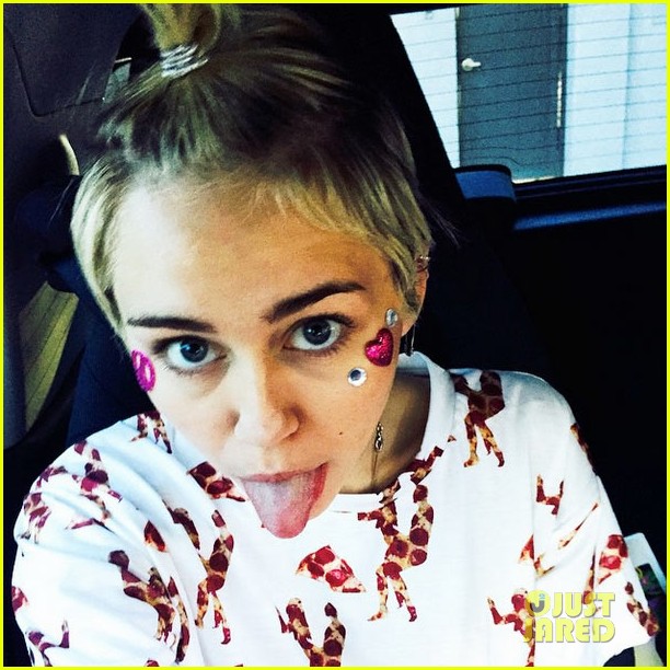 Miley Cyrus And Patrick Schwarzenegger Lick Each Other In Goofy Photo