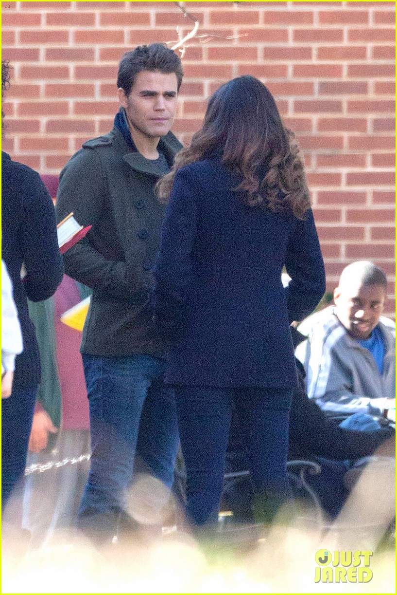 Nina Dobrev & Paul Wesley Chat It Up on 'Vampire Diaries' Set: Photo 3246514 | Nina Dobrev, Paul ...