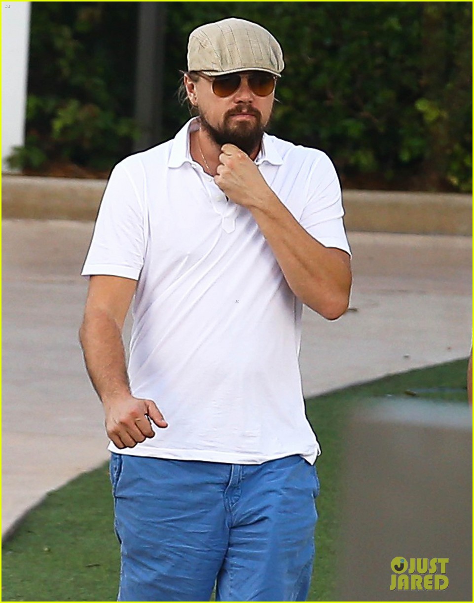 Leonardo DiCaprio Can't Stop Stroking His Bushy Beard in Miami: Photo ...