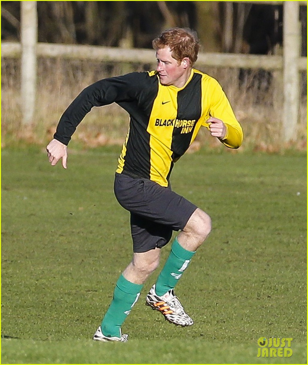 Prince Harry is Muddy for Christmas Eve Charity Soccer Game: Photo ...