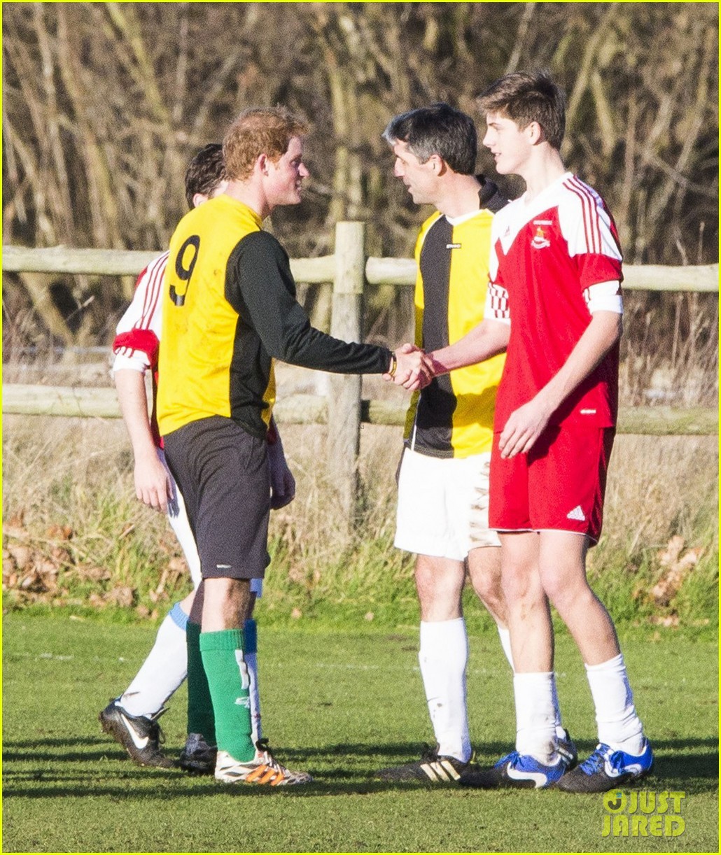 Prince Harry is Muddy for Christmas Eve Charity Soccer Game: Photo ...