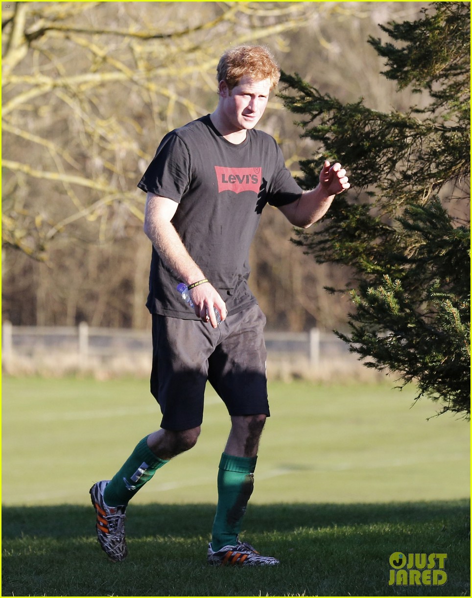 Prince Harry is Muddy for Christmas Eve Charity Soccer Game: Photo ...