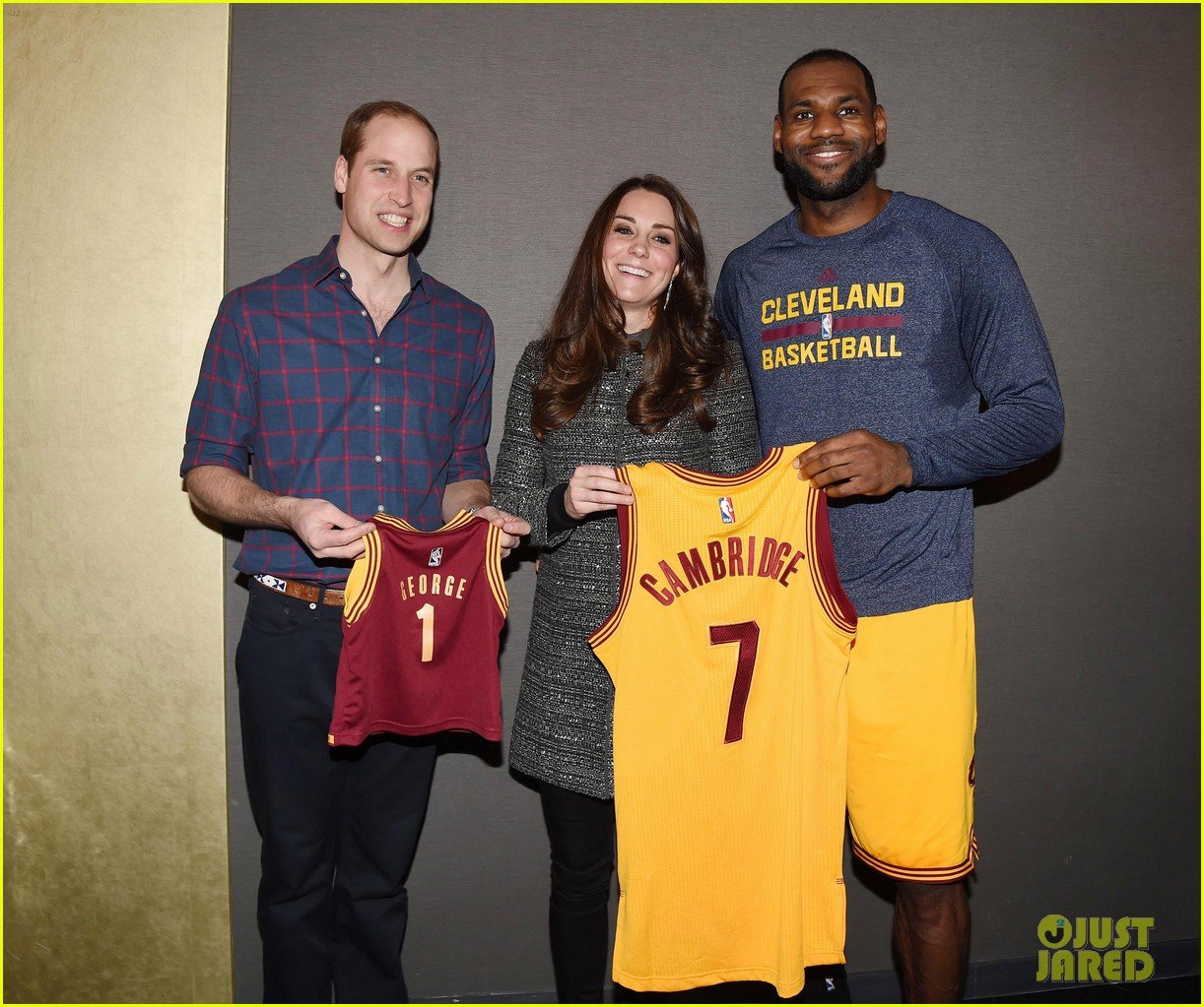 Prince William & Kate Middleton Meet 'King' LeBron James, Receive ...