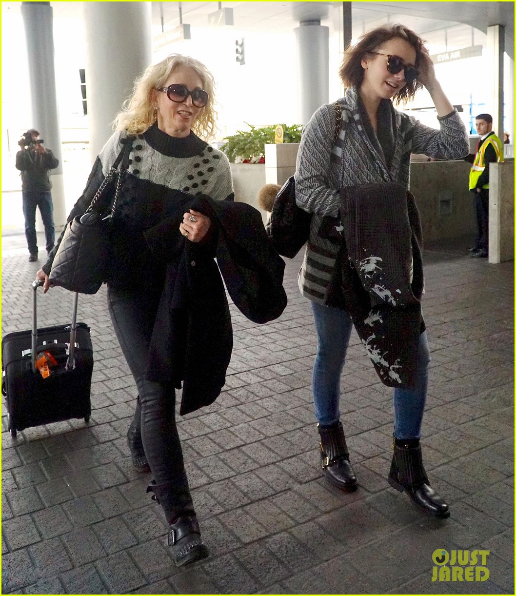 Photo: lily collins mom jill jet out for holiday 09 | Photo 3265705 ...