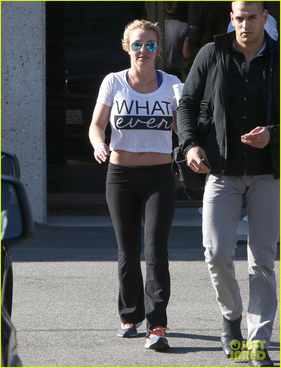 Britney Spears Flashes Rock Hard Abs After Dance Rehearsal: Photo ...
