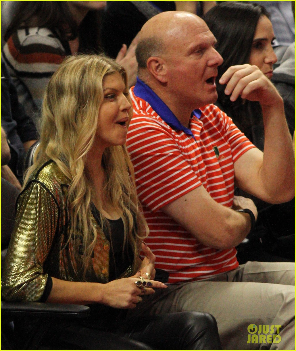Fergie Gets Clippers Owner Steve Ballmer Dancing Wild to 'L.A.Love ...