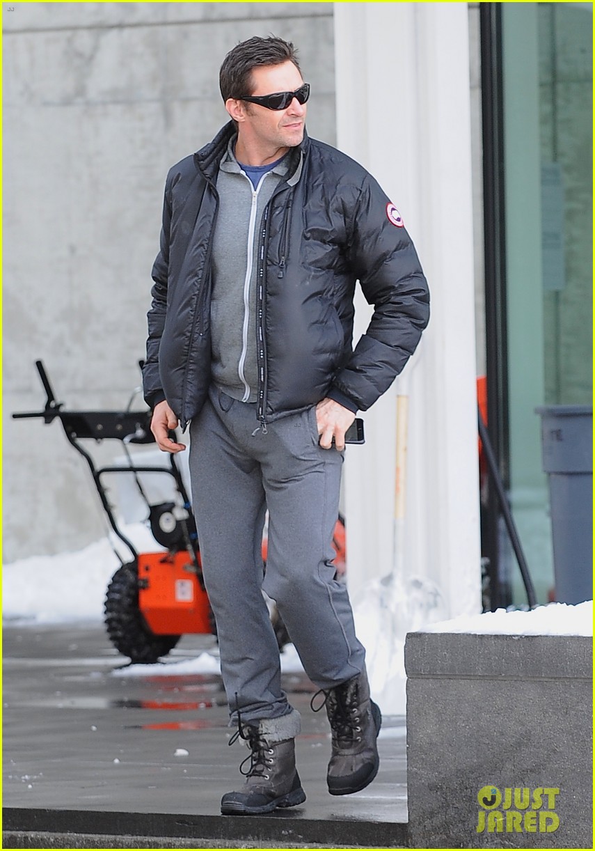 Hugh Jackman Plays in the Snow With His 'Slighty Frozen' Pups: Photo ...