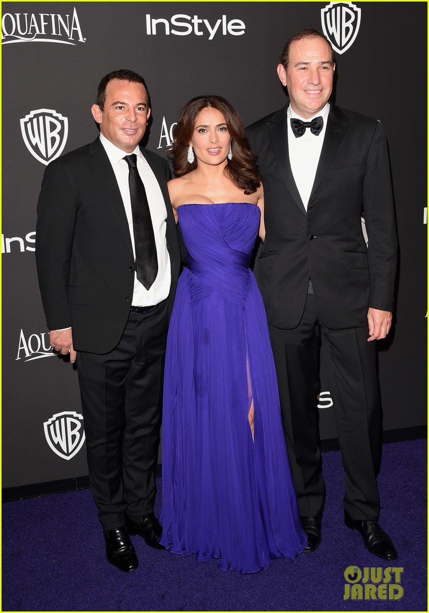 Malin Akerman & Salma Hayek Show Off Their Legs at the InStyle Golden ...