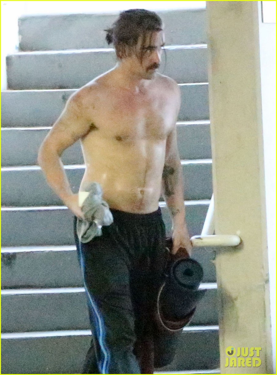 Colin Farrell Is Shirtless & Sweaty After His Yoga Class: Photo 3306113 ...