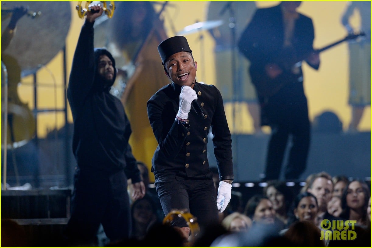 Pharrell Williams Wins Three Grammys & Performs 'Happy' (Video): Photo ...