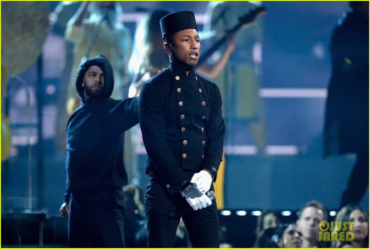 Pharrell Williams Wins Three Grammys & Performs 'Happy' (Video): Photo ...