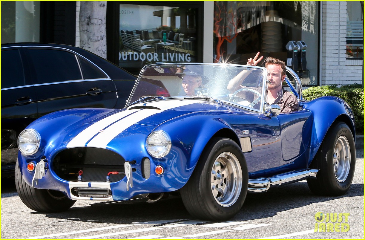 Aaron Paul & Wife Lauren Cruise Around L.A. in Vintage Car: Photo ...