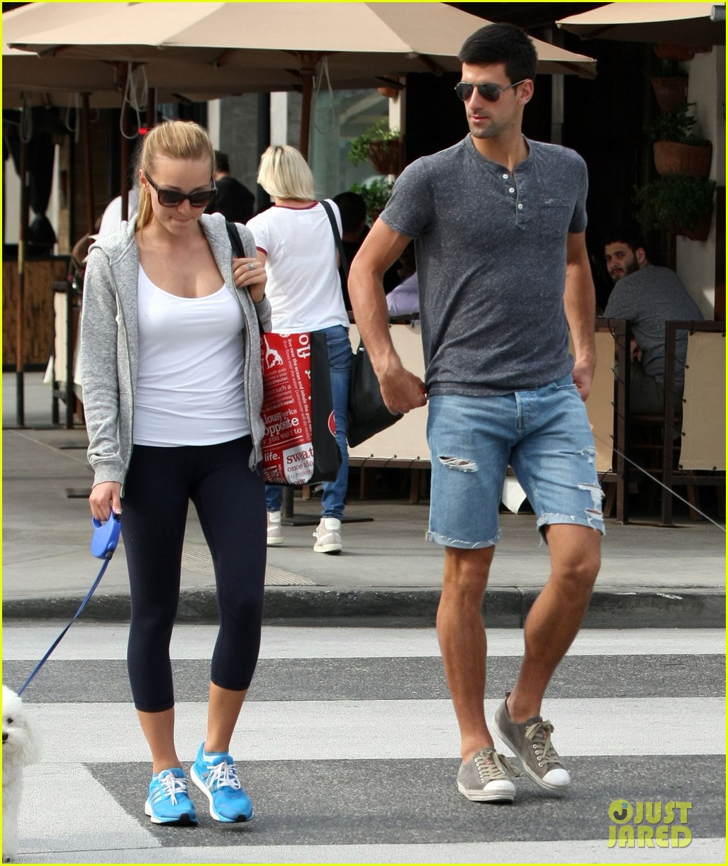 Novak Djokovic Goes for Romantic Dog Walk with Wife Jelena: Photo ...