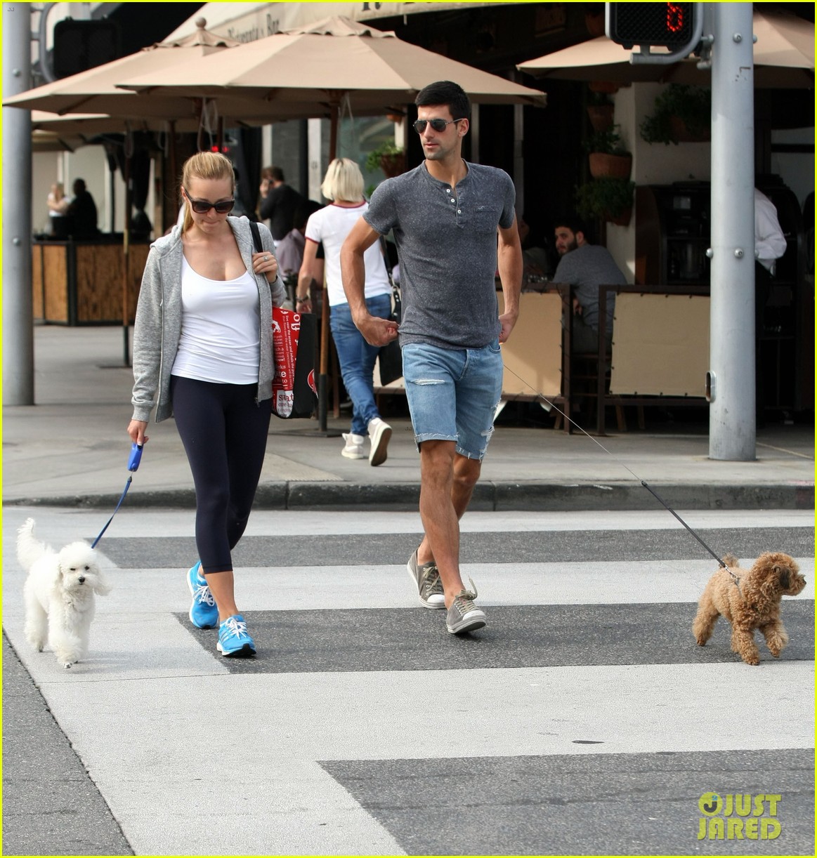 Novak Djokovic Goes for Romantic Dog Walk with Wife Jelena: Photo ...