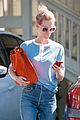 January Jones Debuts New Bright Pink Hair | January Jones : Just Jared