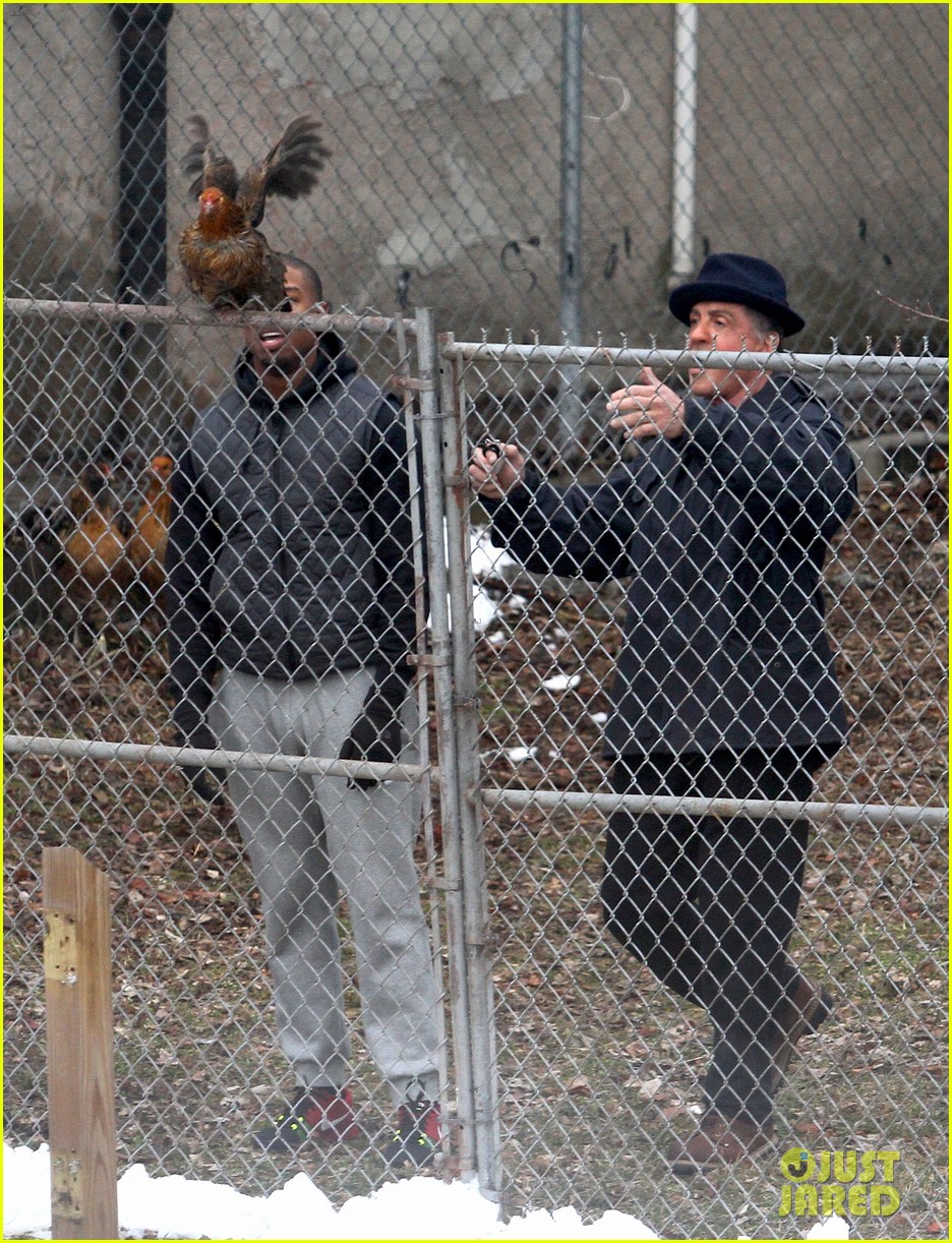 Michael B Jordan Chases Chickens Under A Time Limit On Creed Set 