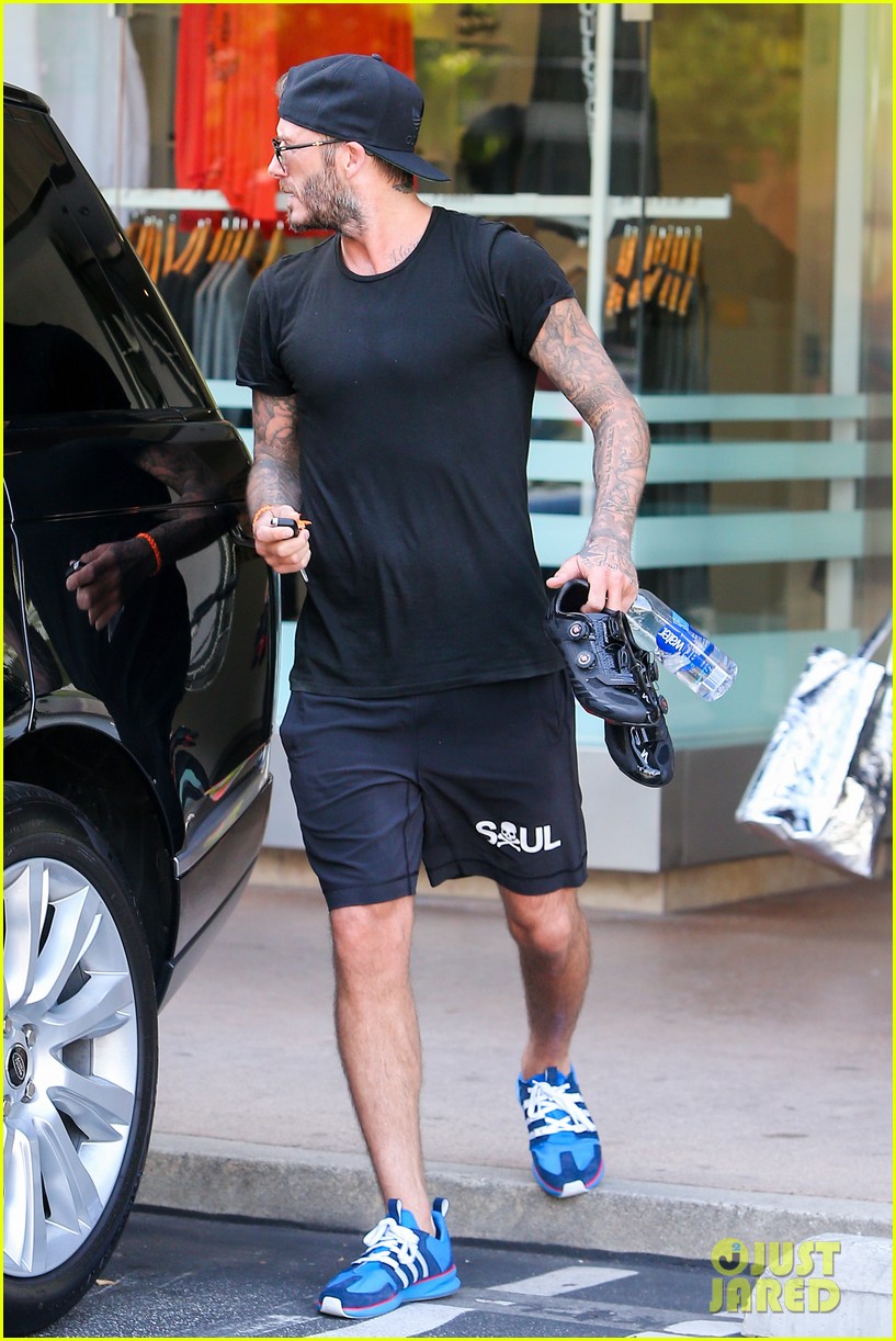 David Beckham Cuddling With His Dog is the Cutest Thing: Photo 3343951 ...