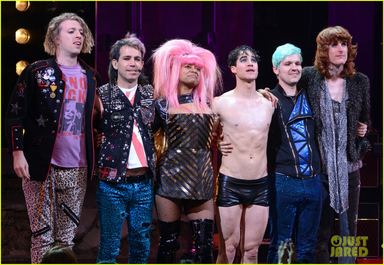 Darren Criss Strips Down Shirtless for First 'Hedwig' Show!: Photo ...