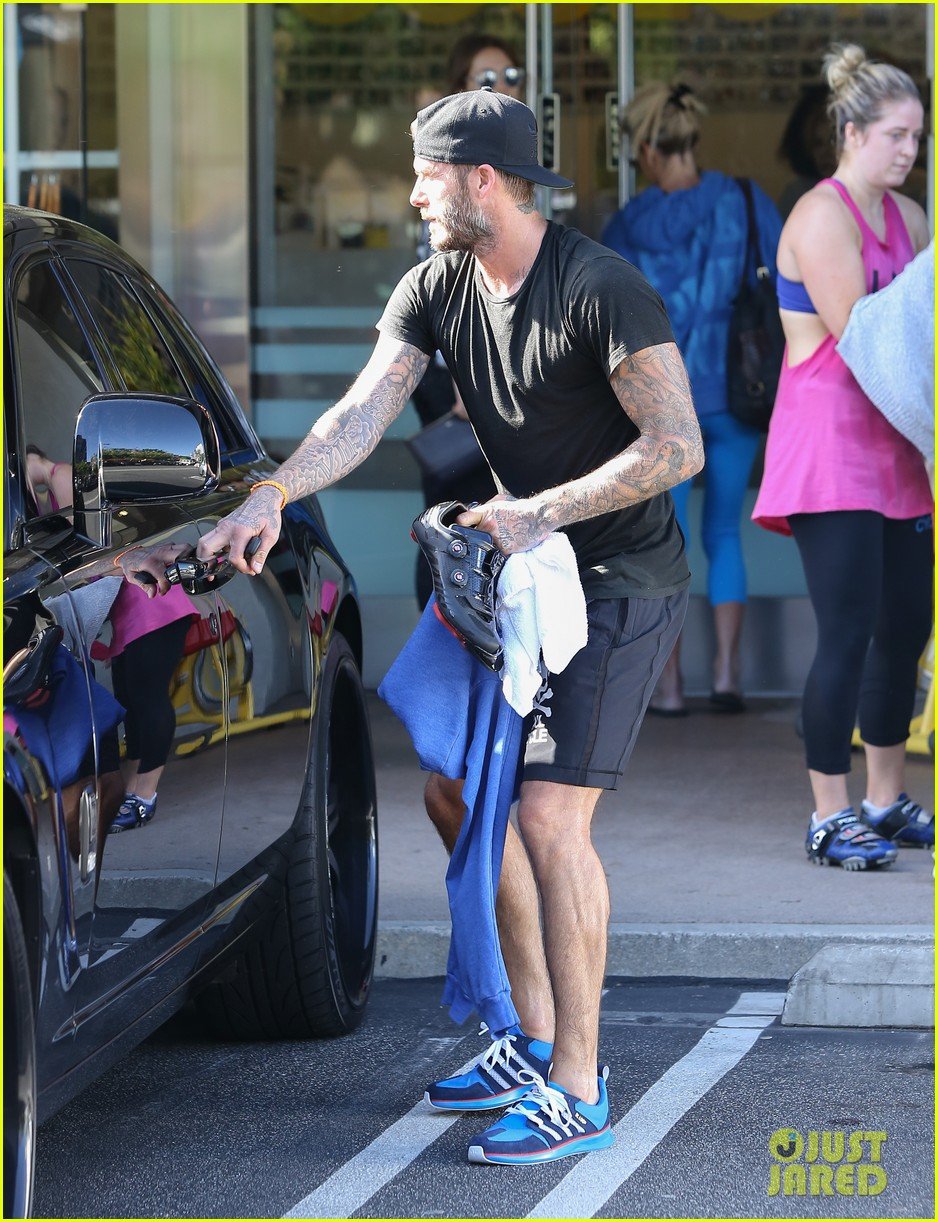 David Beckham Shows Off His Muscles For SoulCycle: Photo 3342943 ...