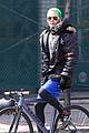 Jared Leto's Green Hair Is Slicked Back for Toronto Bike Ride: Photo ...