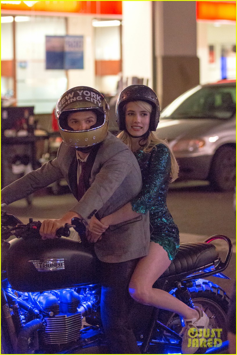 Emma Roberts Has the 'Nerve' to Take Motorcycle Ride: Photo 3349089 ...