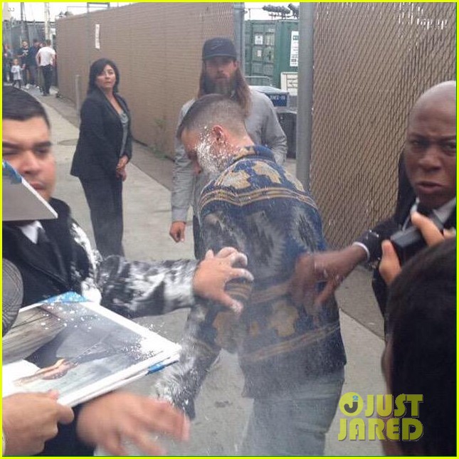 Adam Levine Flour-Bombed Outside 'Jimmy Kimmel' (Photos): Photo 3364759 ...