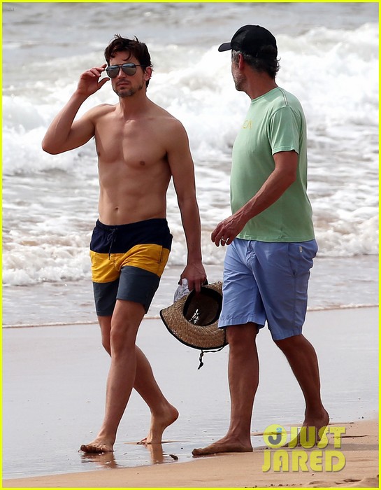 Matt Bomer Goes Shirtless in Hawaii with Husband Simon Halls: Photo ...