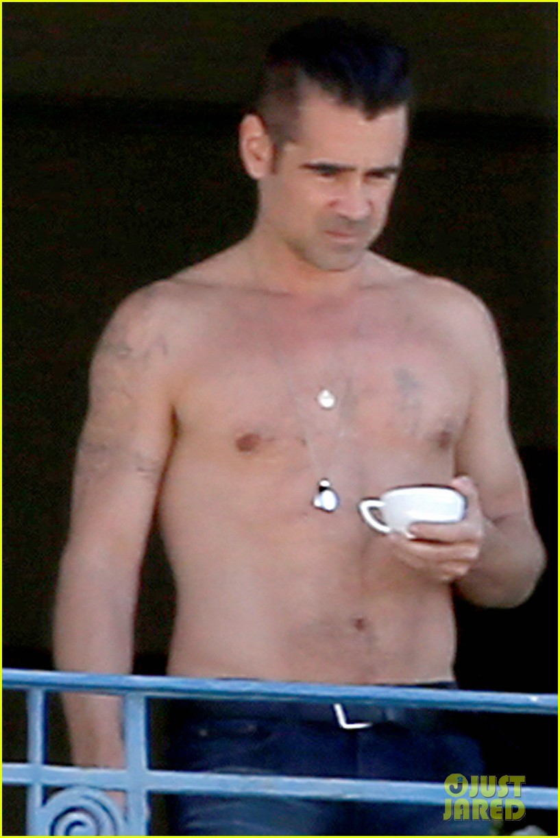 Colin Farrell Gets Shirtless to Drink His Morning Coffee: Photo 3371298 ...