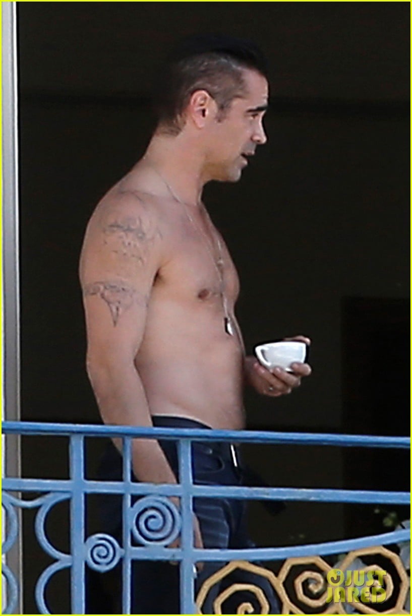 Colin Farrell Gets Shirtless to Drink His Morning Coffee: Photo 3371311 ...