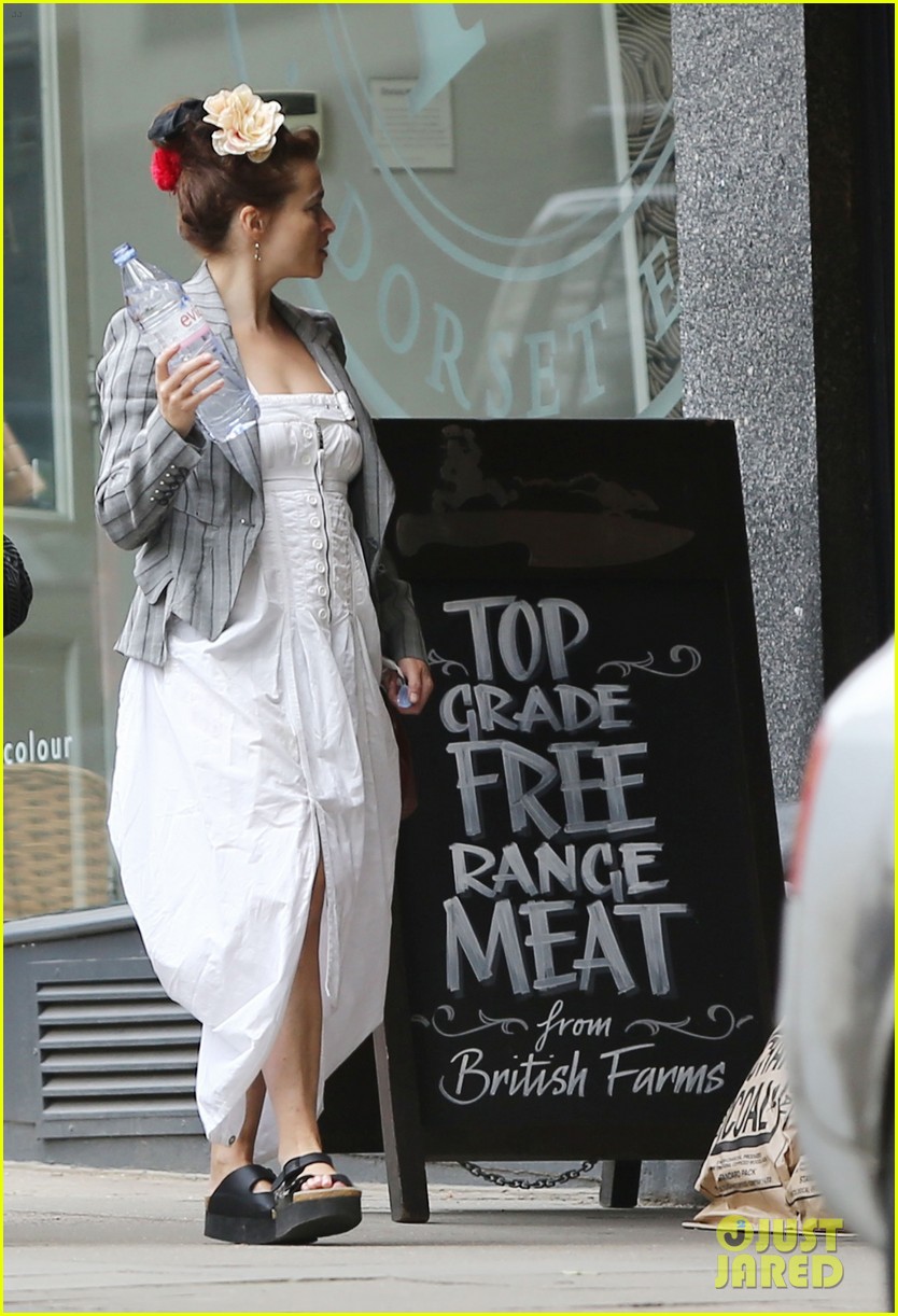 Helena Bonham Carter Looks Ready For Summer in a White Dress: Photo ...