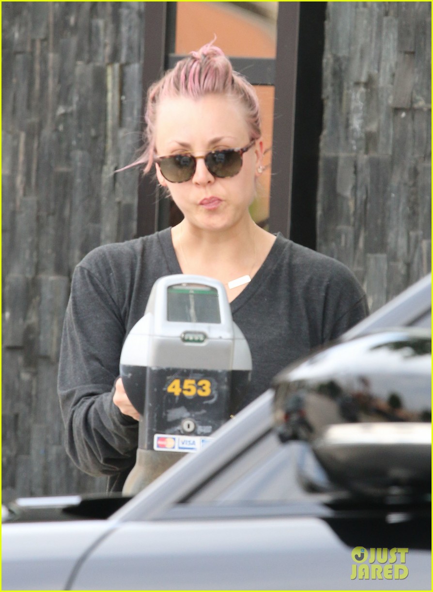 Kaley Cuoco Debuts Dyed Pink Hair & Eyebrows: Photo 3379264 | Kaley ...