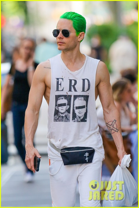 Jared Leto's Green Hair Looks Brighter Than Ever Today!: Photo 3373817 ...