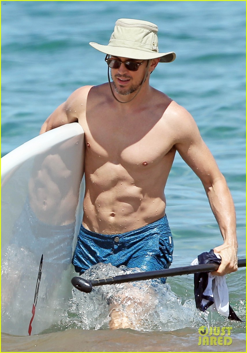 Matt Bomer Shows Off Shirtless Body While Paddleboarding With Husband Simon Halls: Photo 3374647 ...