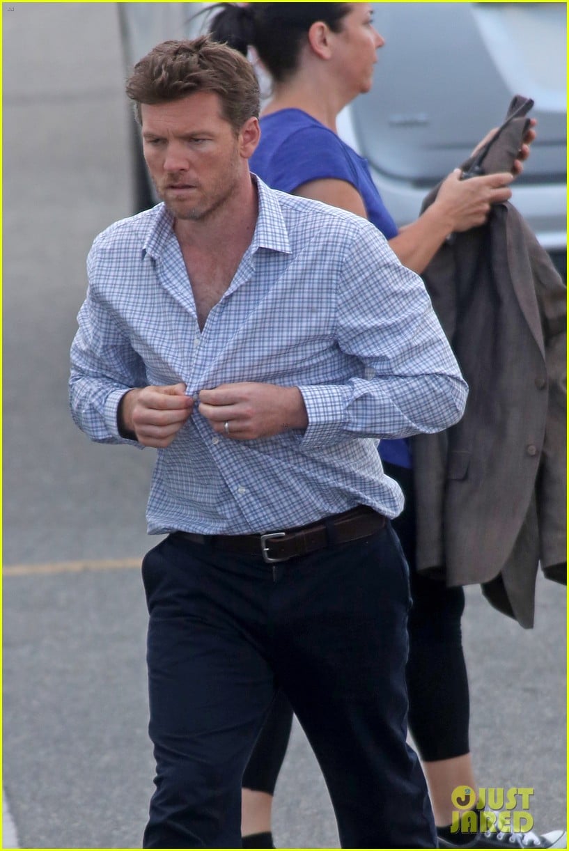 Sam Worthington Shows Some Chest Hair on 'Shack' Set: Photo 3402734 ...